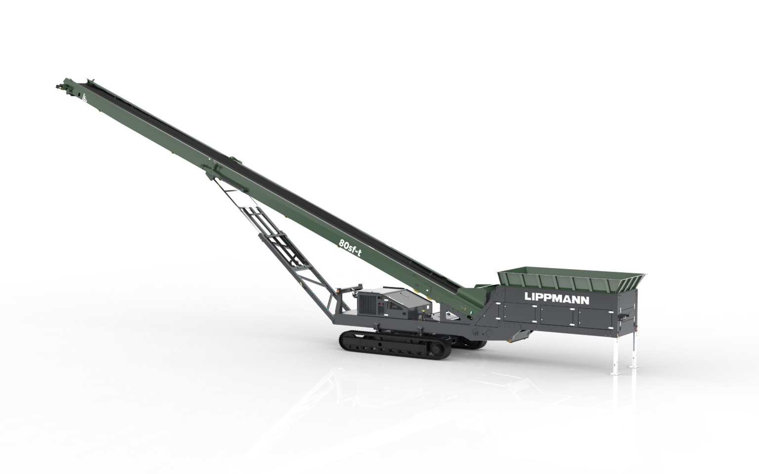Tracked Feeder Conveyors - 80sf-t Conveyor - Lippmann Crushers